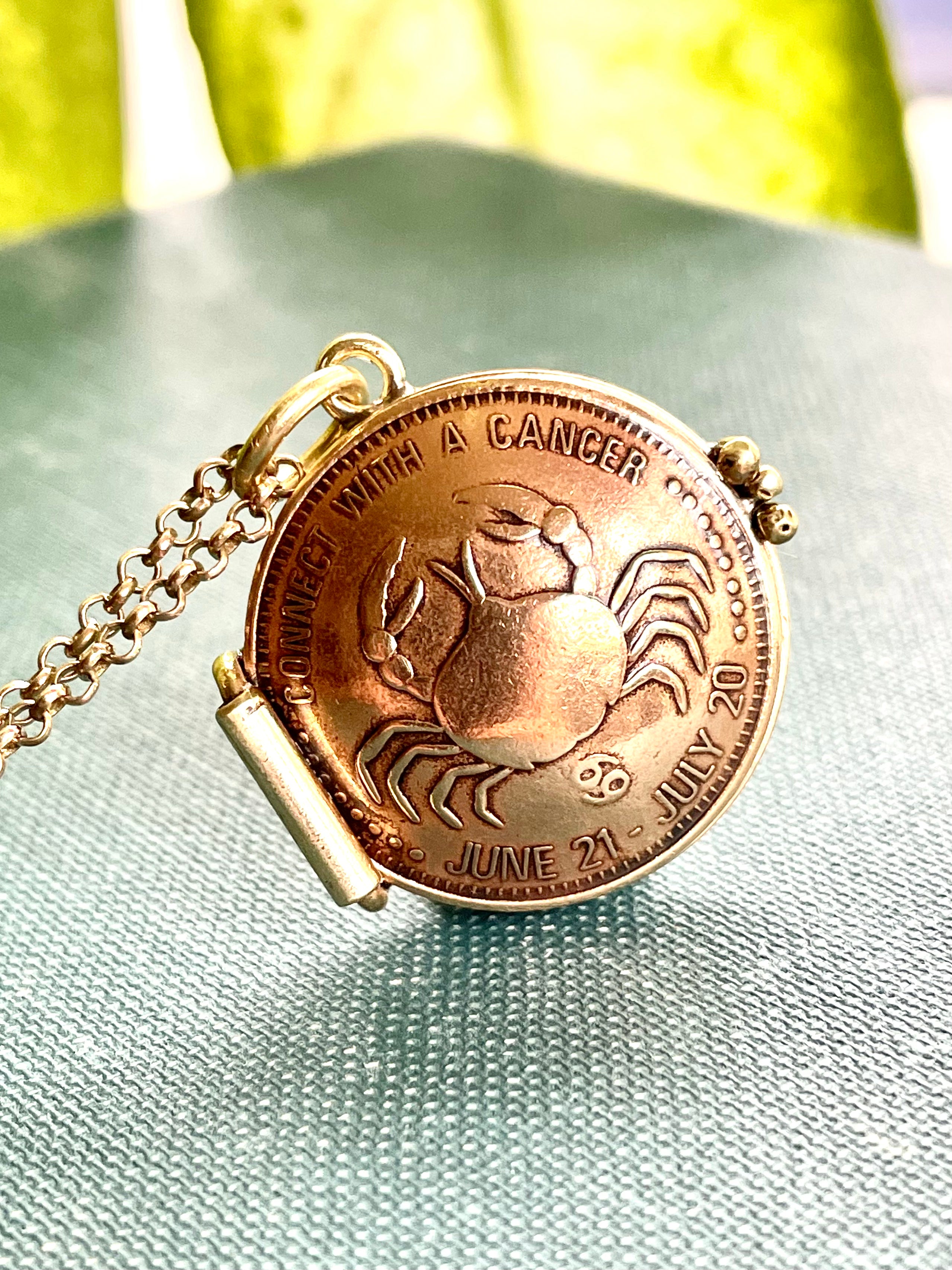 MADE TO ORDER Cancer Peep Show Token Locket – Autopilot Empires Jewelry